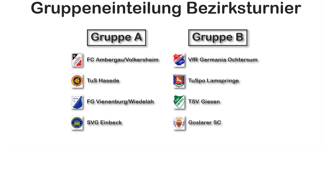 Wer gewinnt das erste Bezirksturnier? - SV Bockenem 2007 e.V. Wer gewinnt das erste Bezirksturnier? - SV Bockenem 2007 e.V.
